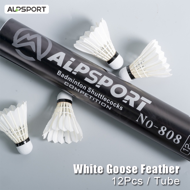 ALPSPORT 808 12PCS/TUBE Shuttlecock 76~77 Speed ALP New Badminton For ...