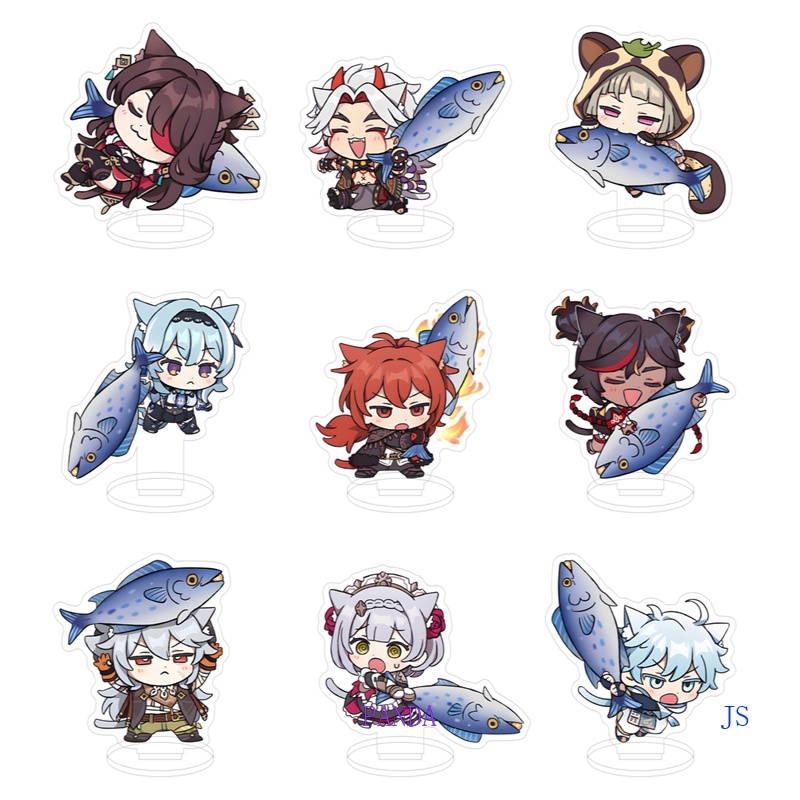 Panda Genshin Impact Game Figure Beidou Sayu Itto Eula Diluc Xinyan ...