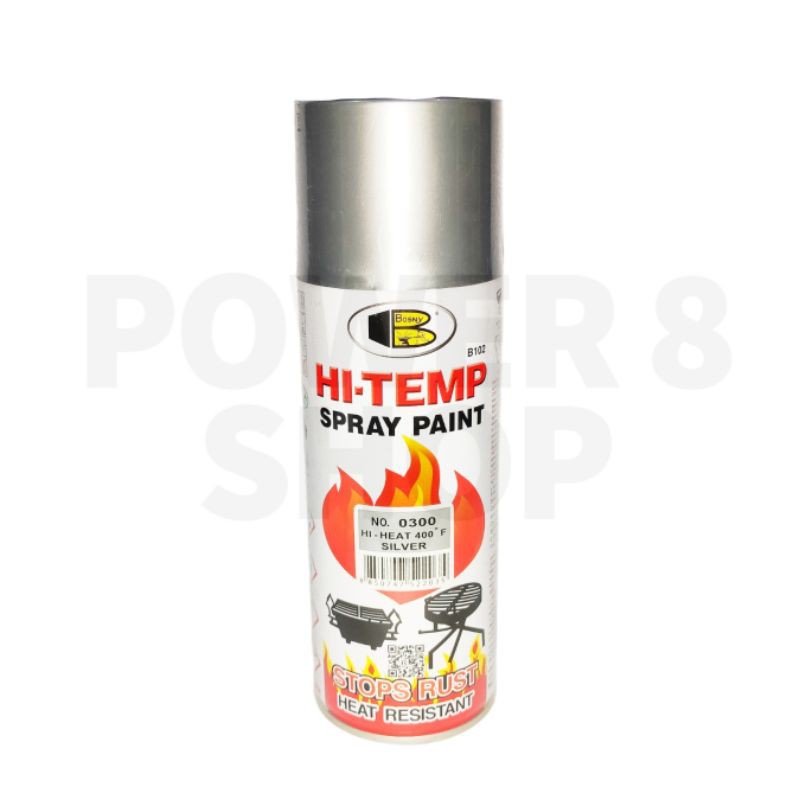Bosny Hi-Temp Spray Paint No. 0300 Hi-Heat 400 °F Silver | Shopee ...