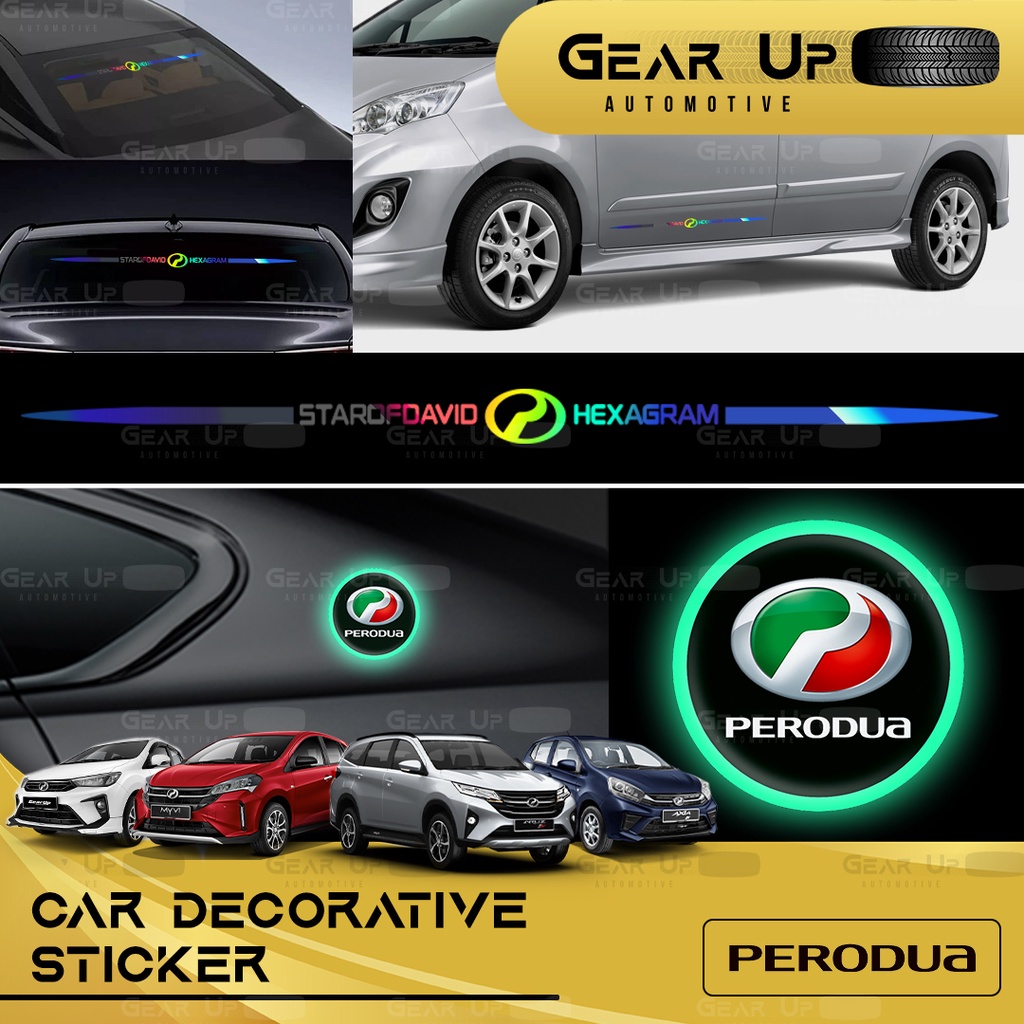 [REFLECTIVE STICKER] PERODUA ALZA MYVI ATIVA BEZZA AXIA VIVA ARUZ ...
