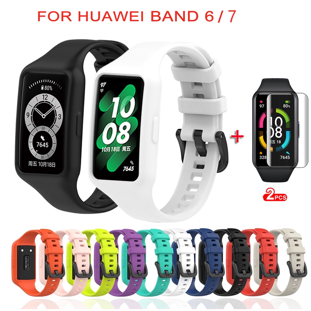 Silicone Strap For Huawei Band 7 Strap Replacement Watch Strap For ...