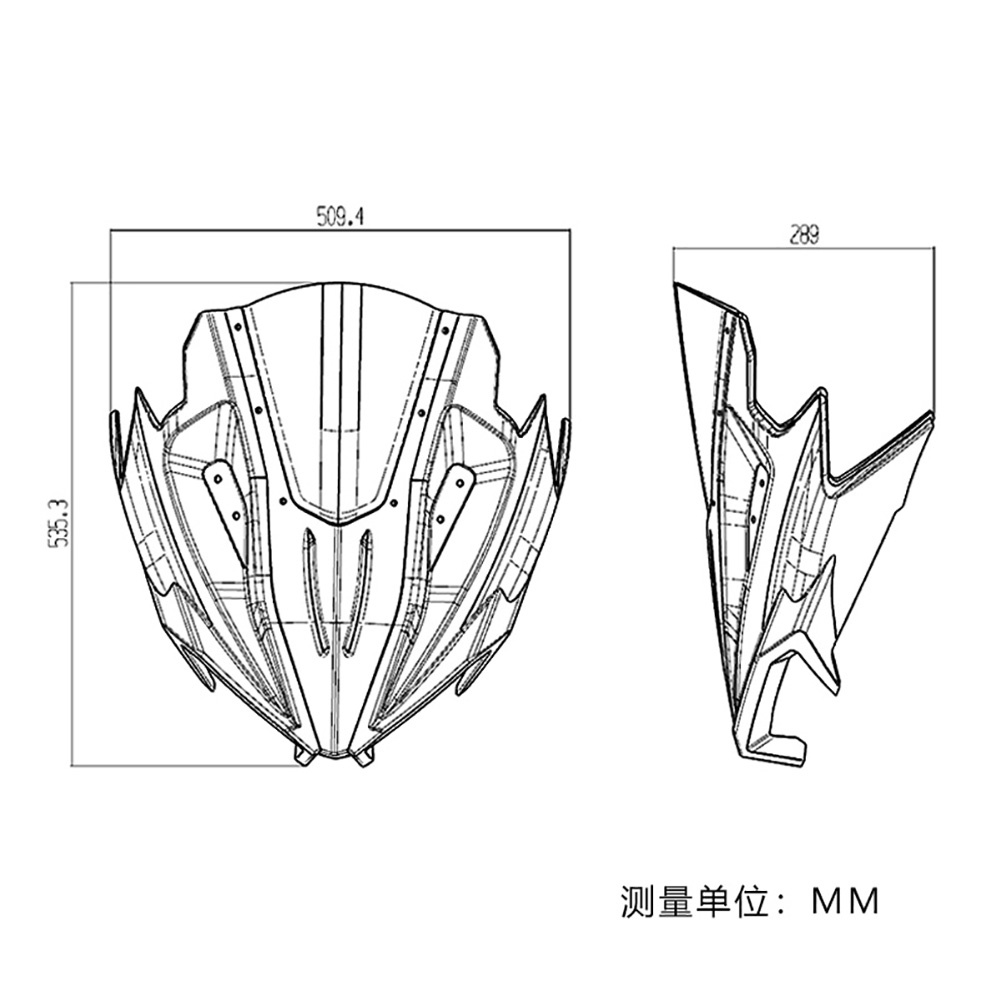 【SEMSPEED】For Kawasaki NINJA 400 NINJA400 2018-2024 Modified NINJA H2R ...