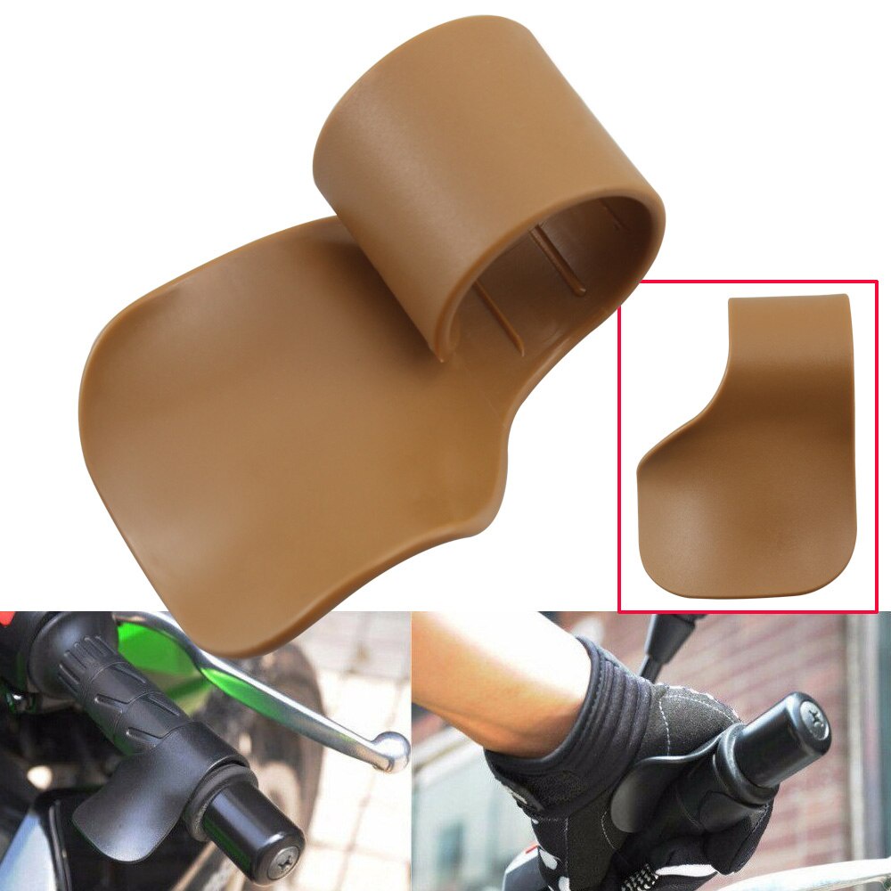 Motorcycle Throttle Assist Wrist Rest Cruise Control Grips Brown For ...