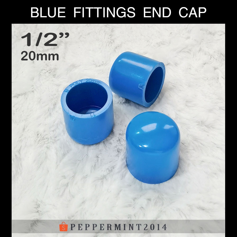 Poly Blue End Cap Waterline Fittings Live Connection Potable Fitting ...
