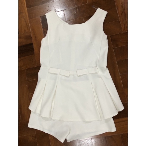 White Short Set (Used) | Shopee Philippines