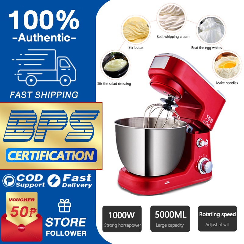 Food baking mixer 4.5L 1000W/5.5L 1200W, dough mixer, egg beater, multi ...