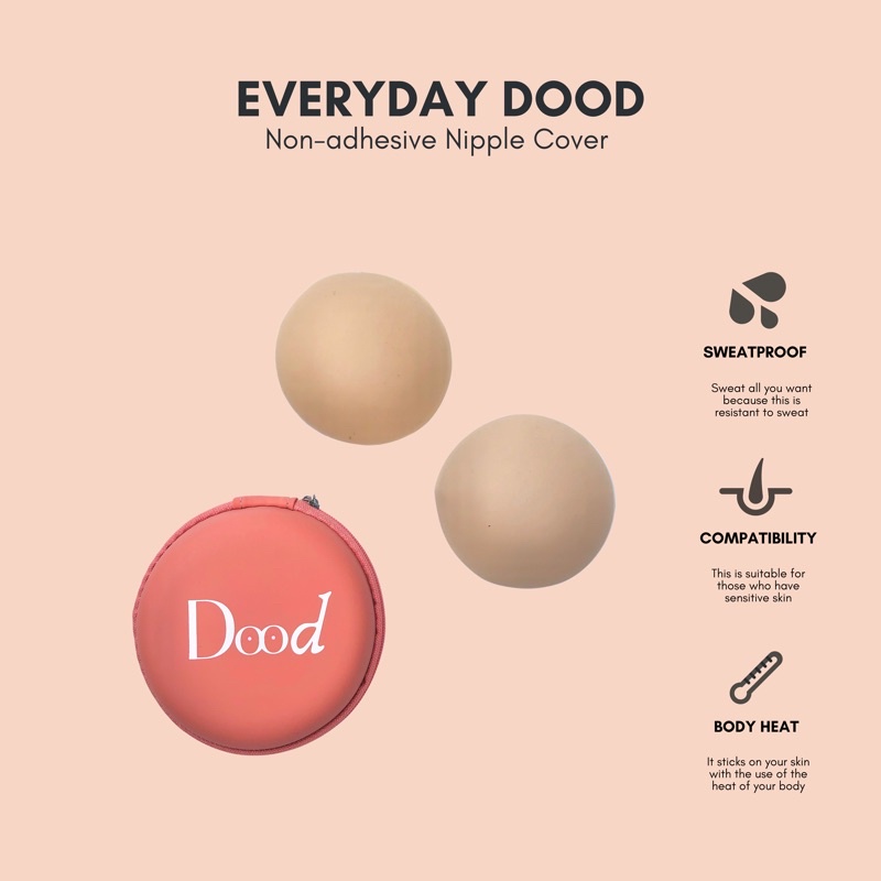 DOOD Non Adhesive Nipple Cover | Hypoallergenic Good for Sensitive Skin ...