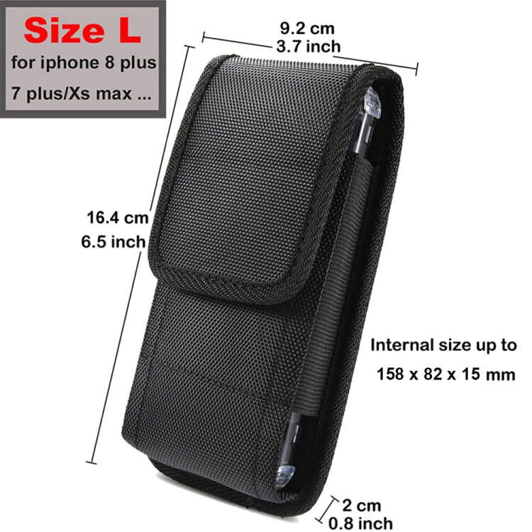 Men Belt Clip Phone Case for iPhone 8 7 6s 6 Plus Nylon Bag Waist ...