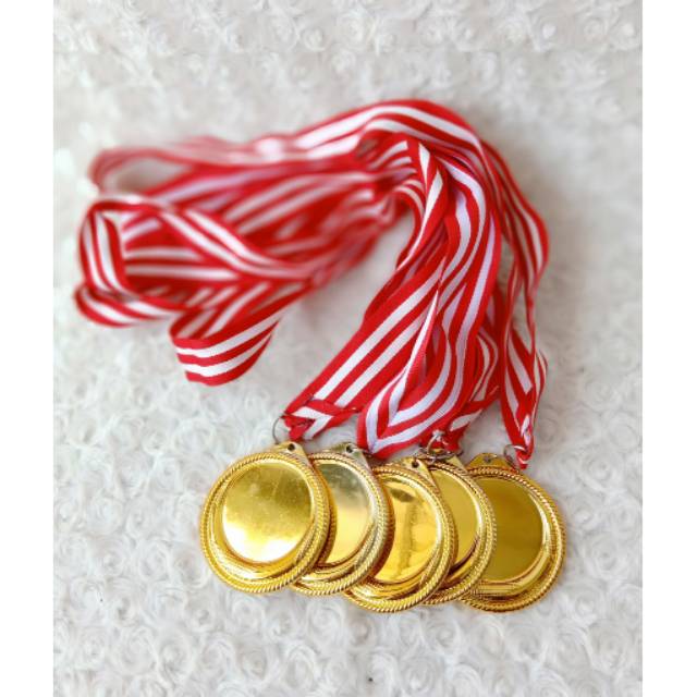 Mendali Plastic Medal Plastic Medal Medal Round Medal Colorful Rope ...