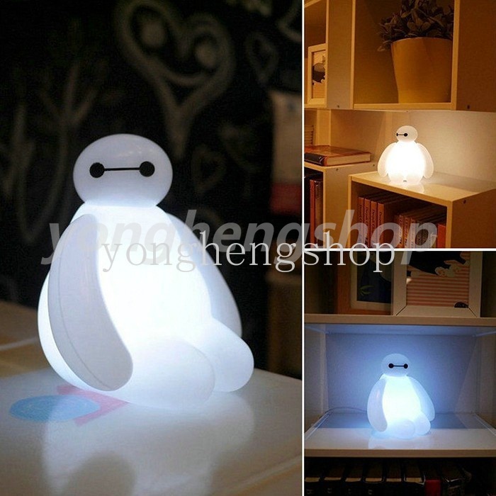 Creative 7 Colors Changing Light Cute Big Hero 6 BayMax LED Night Light ...