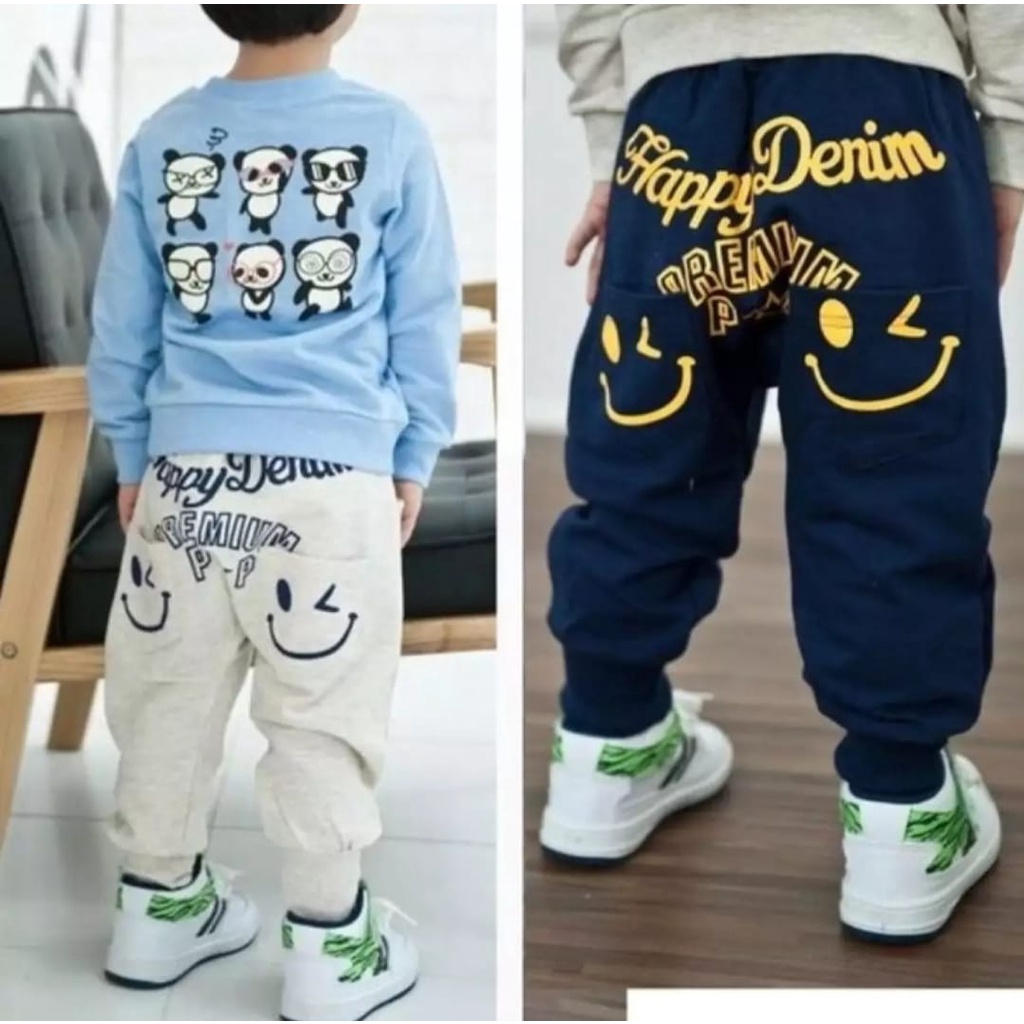 CHILDREN'S JOGGER PANTS CHILDREN'S JOGGER DENIM SMILE 0 MONTHS-8 YEARS ...
