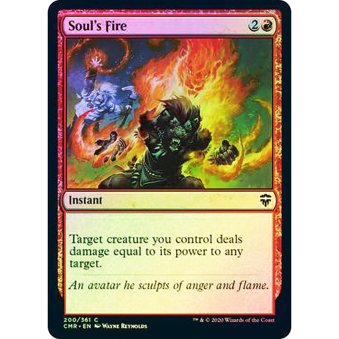 Magic the Gathering : Soul's Fire - CMR - MTG RED Instant | Shopee ...