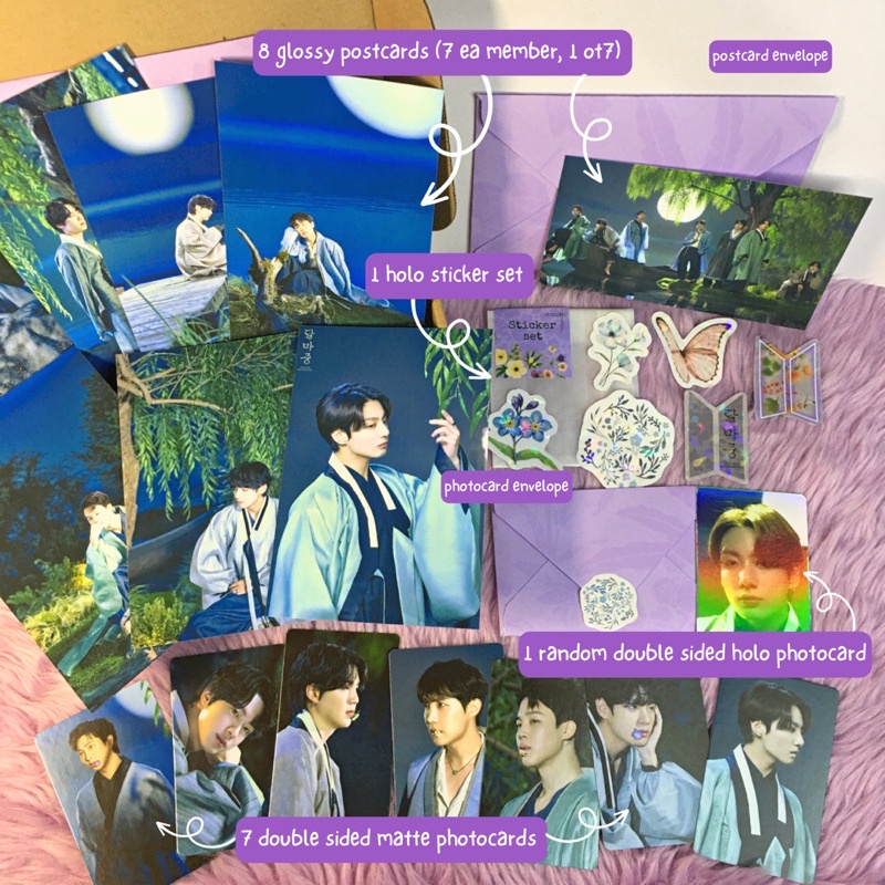 BTS 2022 DALMAJUNG FAN KIT | FANMADE MERCH RM JIN SUGA JHOPE JIMIN V ...