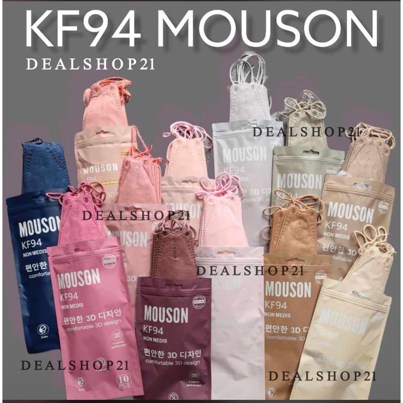 Korean KF94 mask, 4-ply evo mask, 1 BOX contains 10 pcs | Shopee ...
