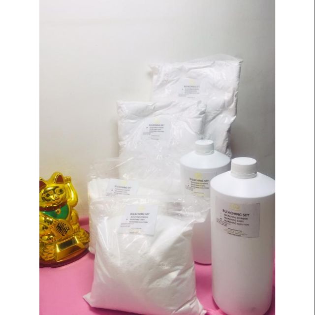 Bleaching powder and solutions set 2 | Shopee Philippines