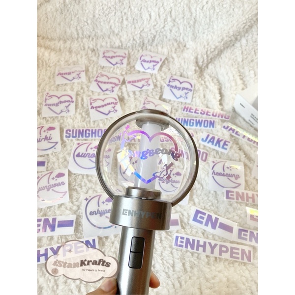 ENHYPEN Holo Decals for lightstick | by iStanKrafts | Shopee Philippines