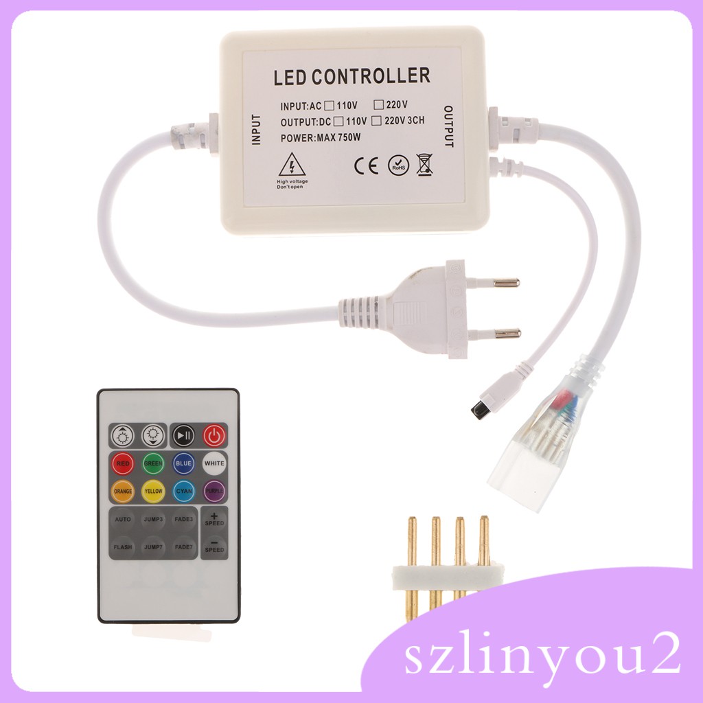 In Stock 20- RF Controller RGB Dimmer for LED 220V EU Plug | Shopee ...