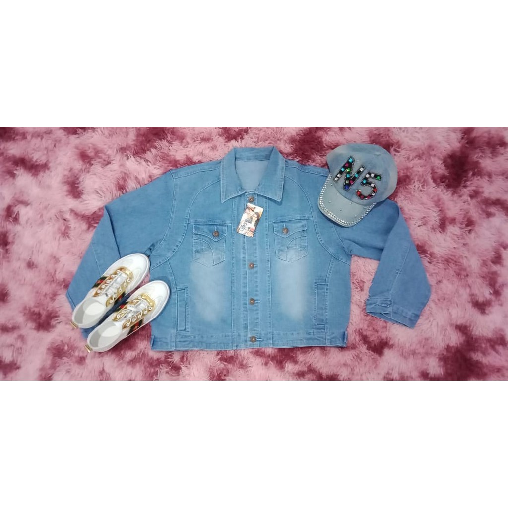 Mc girl Jeans Jacket Super Jumbo Women/Jeans Jacket Korea Jumbo/Jacket ...
