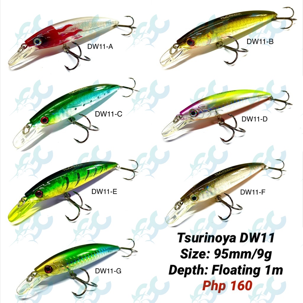 TSURINOYA DW11 Bait Lure 95mm 9g floating minnow | Shopee Philippines