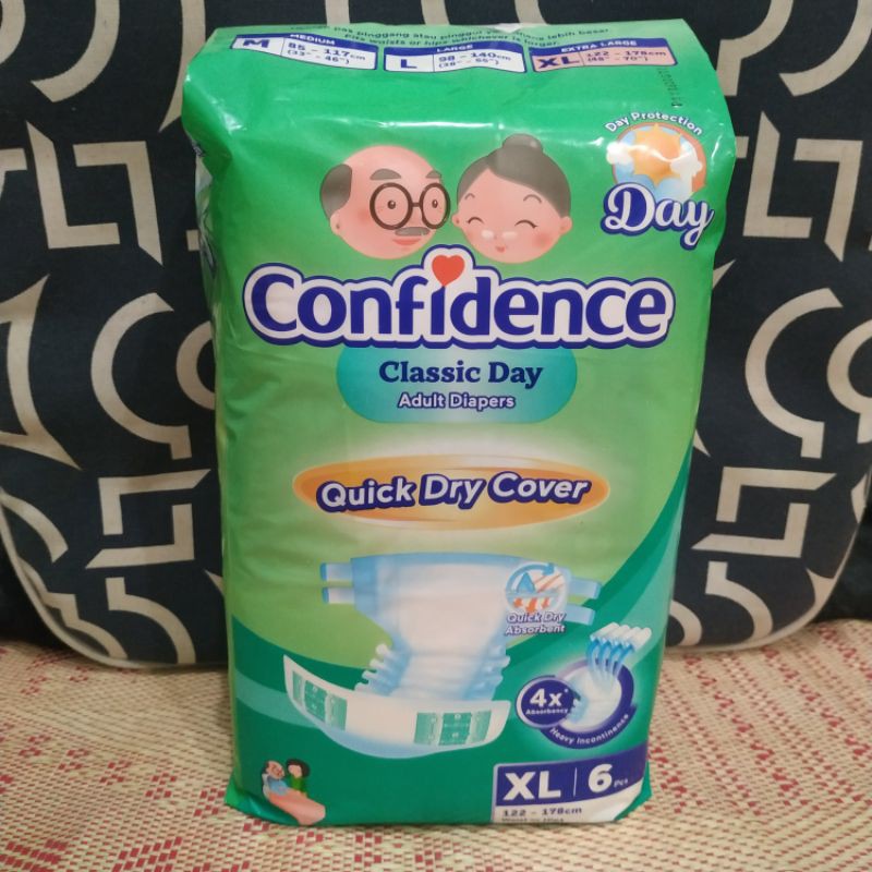 Confidence Classic Day Adult Diaper Adhesive | Shopee Philippines