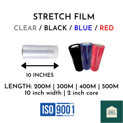 Stretch Film / Cling Wrap 10 inch x 500 400 300 200 meters Pallet Wrap ...