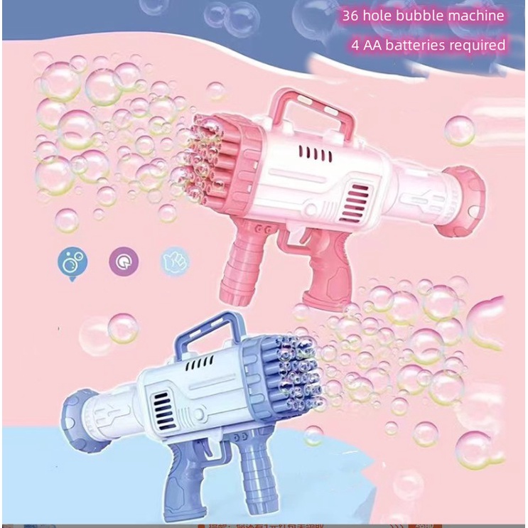 bubble gun toy 36-hole bazooka Gatling bubble machine automatic bubble ...