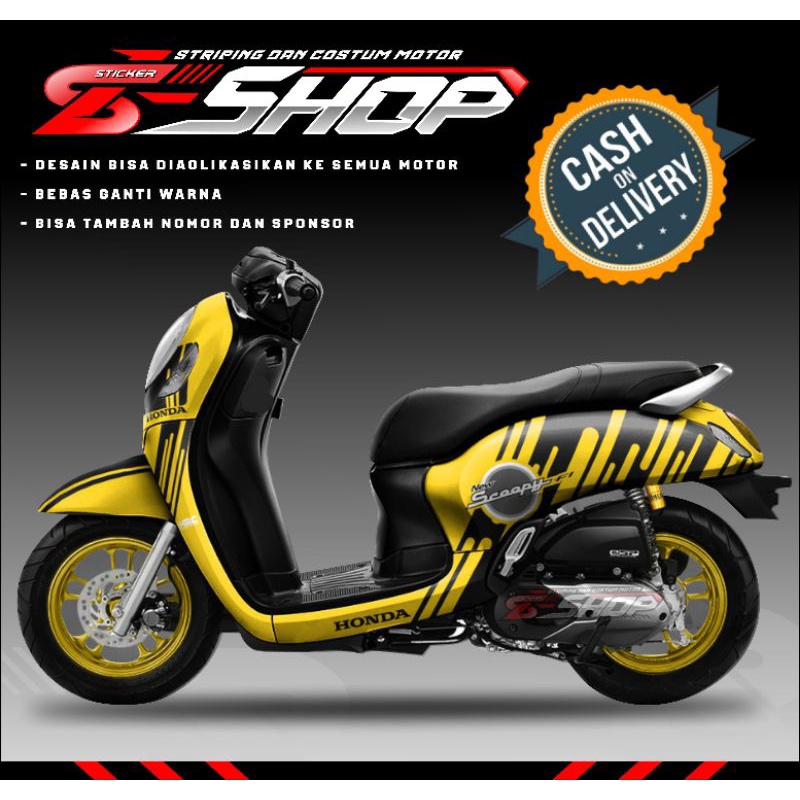Honda Scoopy MOTORCYCLE STICKER decal | Shopee Philippines