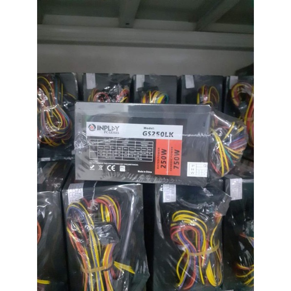 750w Inplay GS 250LK big fan semi rated PowerSupply for Pc | Shopee ...