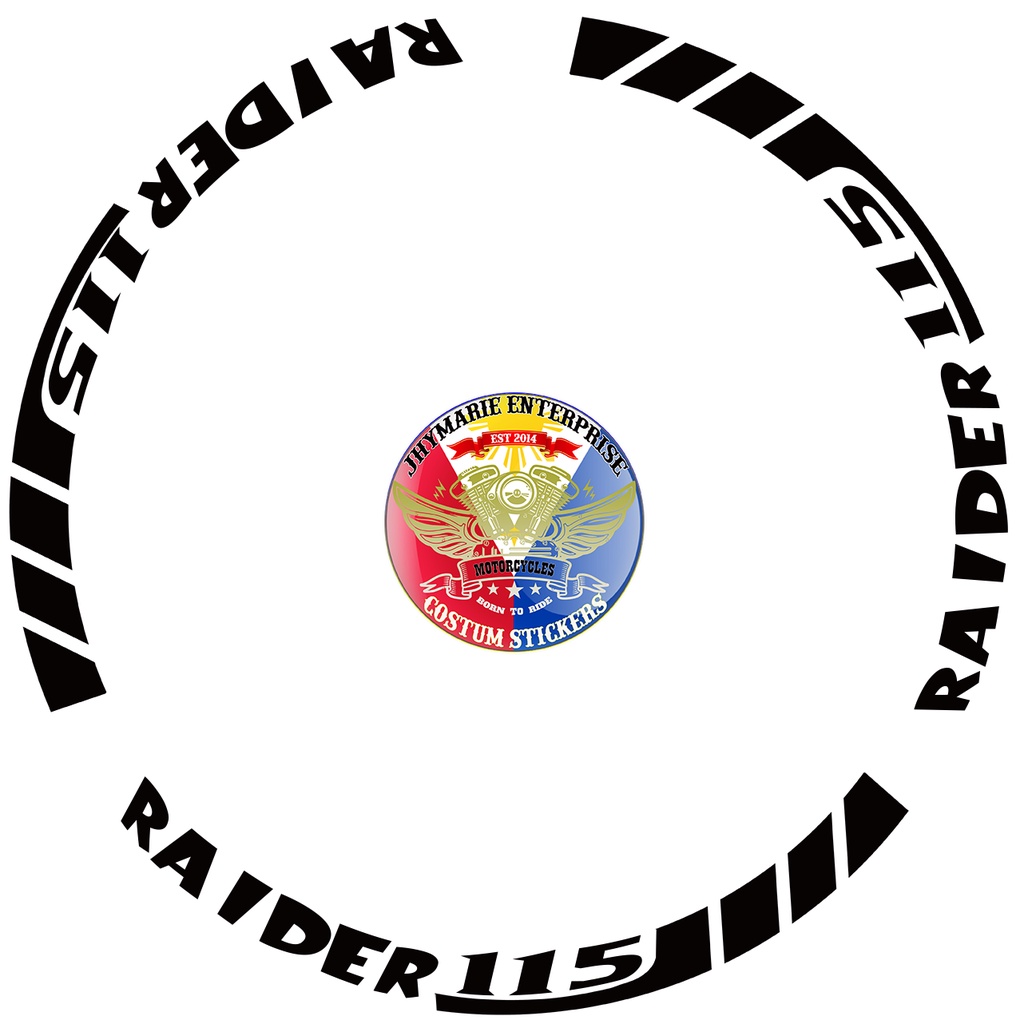 RAIDER J 115 MAGS STICKER set for 2 mags front and rear | Shopee ...