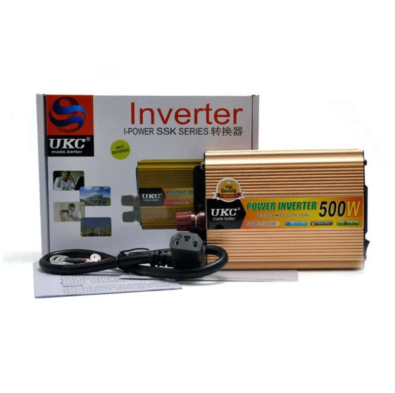 500W Solar Car Power Inverter Modified Sine Wave 220V Ac Socket And Usb ...
