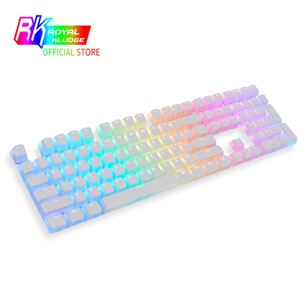 RK ROYAL KLUDGE 112 Double Shot PBT Pudding Keycaps Set, OEM Profile ...