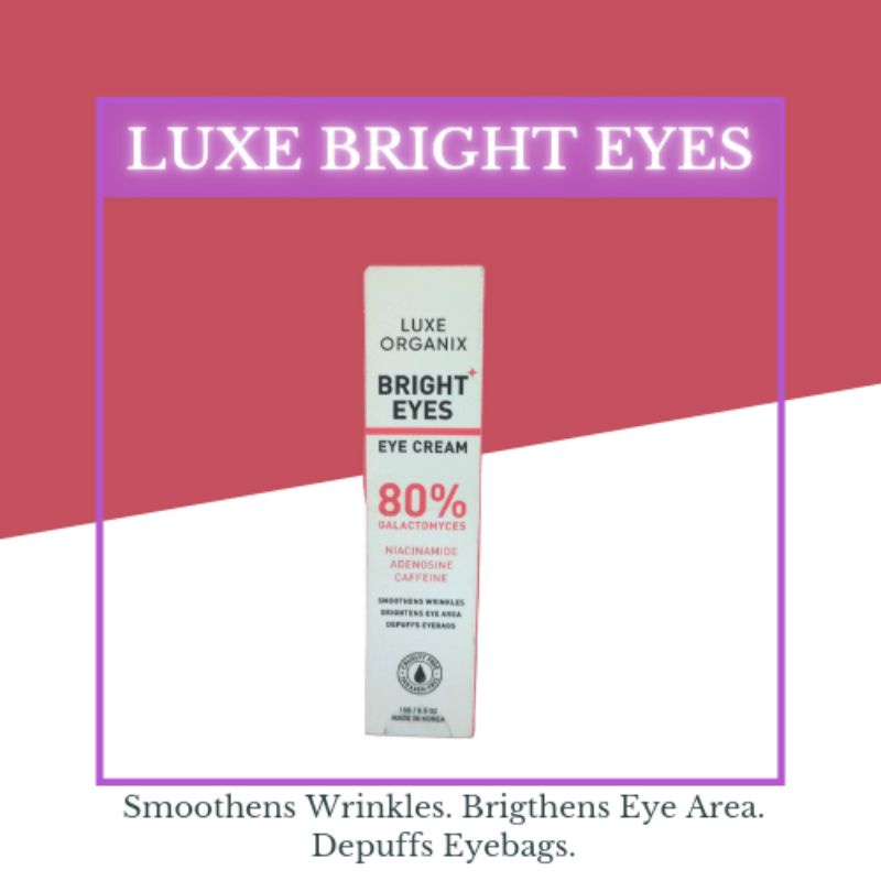 Luxe Organix Bright Eyes Eye Cream 15g | Shopee Philippines