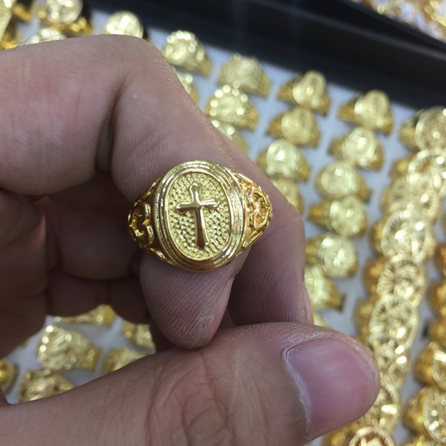 Bull ring stainless gold for man high quality | Shopee Philippines