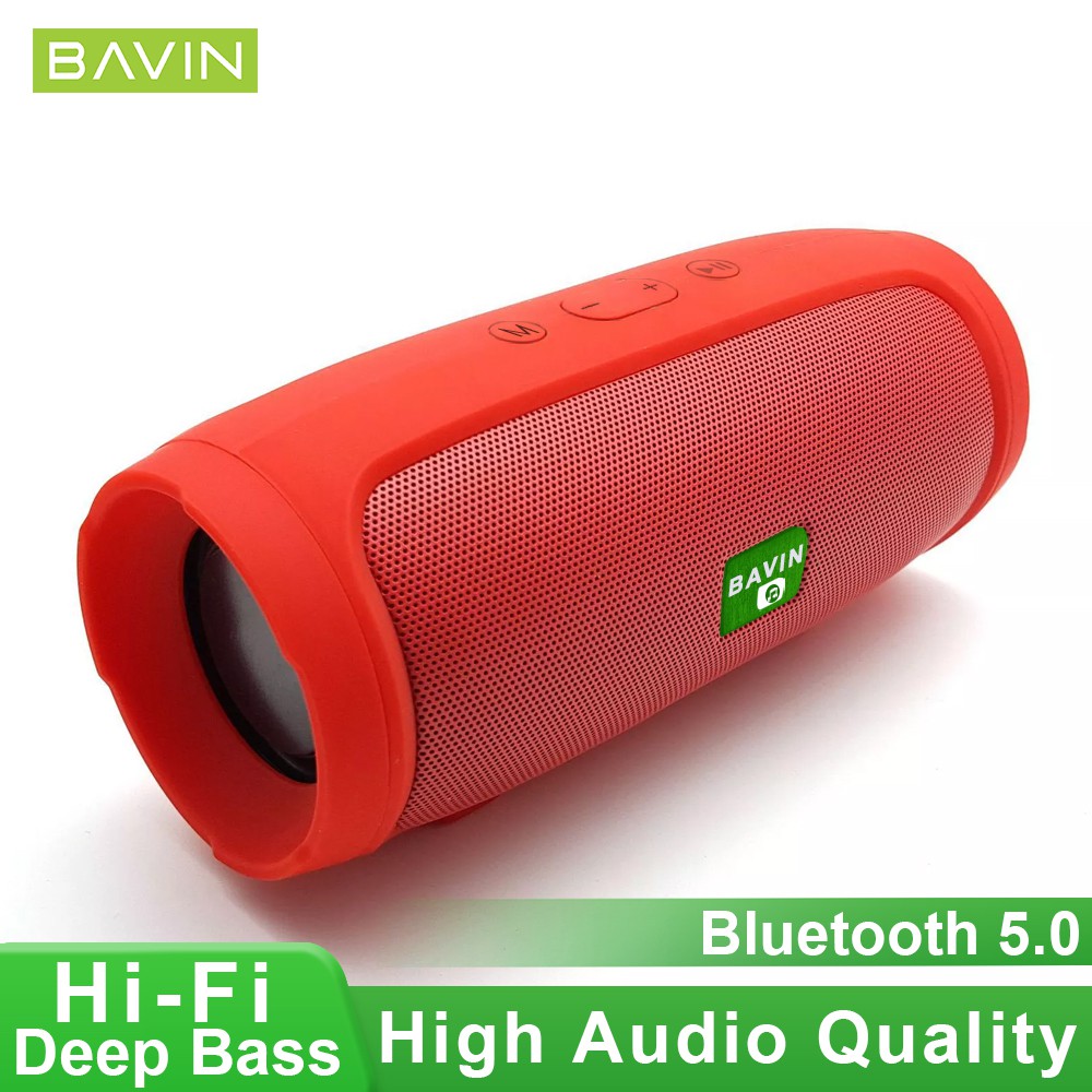 BAVIN J007 Portable Bluetooth Wireless Speaker Splashproof W/ TF Card & USB Port | Shopee ...