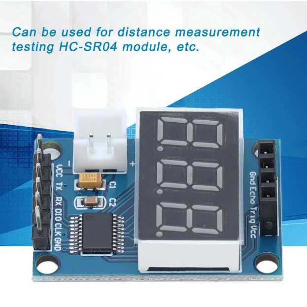 3Bit 7Season LED Tube Digital Display Ultrasonic Distance Sensor HC ...