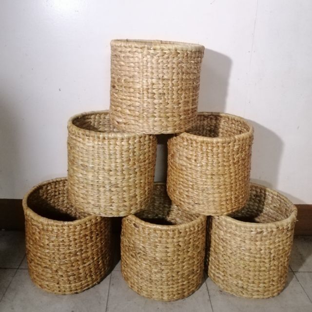 Native BASKET HANDWOVEN PLANTER POT WOVEN PLANT HOLDER RATTAN NATIVE ...