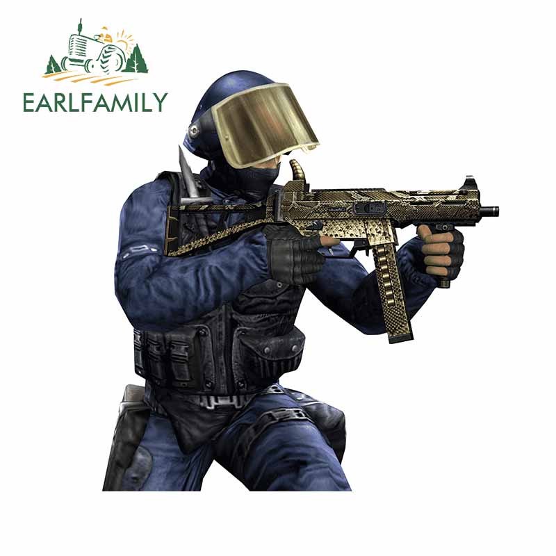 EARLFAMILY 13cm x 12.5cm CSGO Police DIY Motorcycle Car Stickers ...