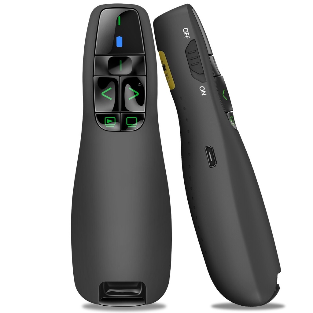 Rechargeable Wireless Presentation Remote Control With Green Light ...