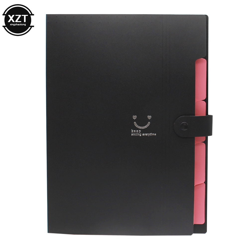 5-Pocket A4 Plastic Expanding File Folders Accordion Document Organizer ...