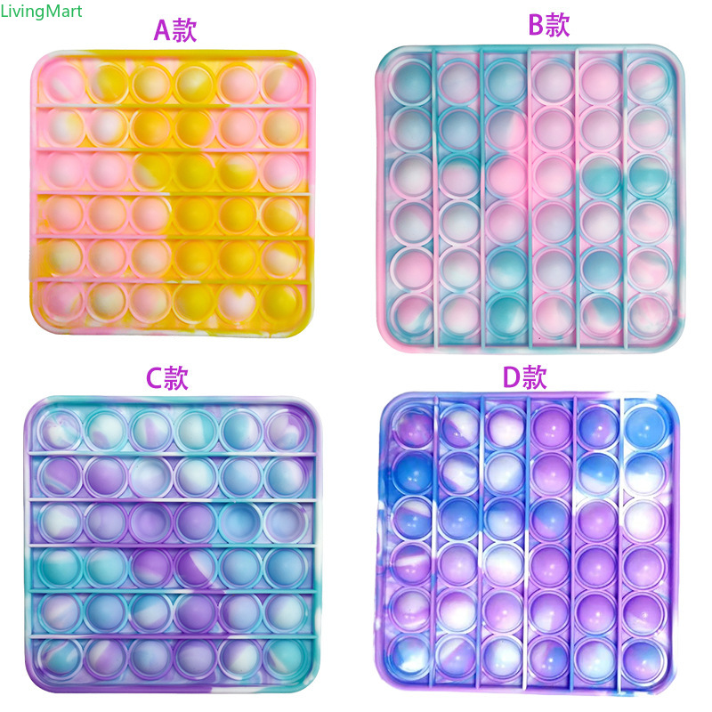 Push Pop Bubble Sensory Toy Autism Needs Squishy Stress Reliever Toys ...