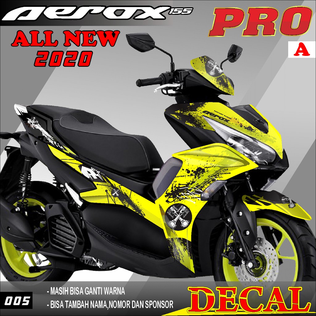Decal Sticker Variation Fullbody All New aerox 155 Connected - decal ...