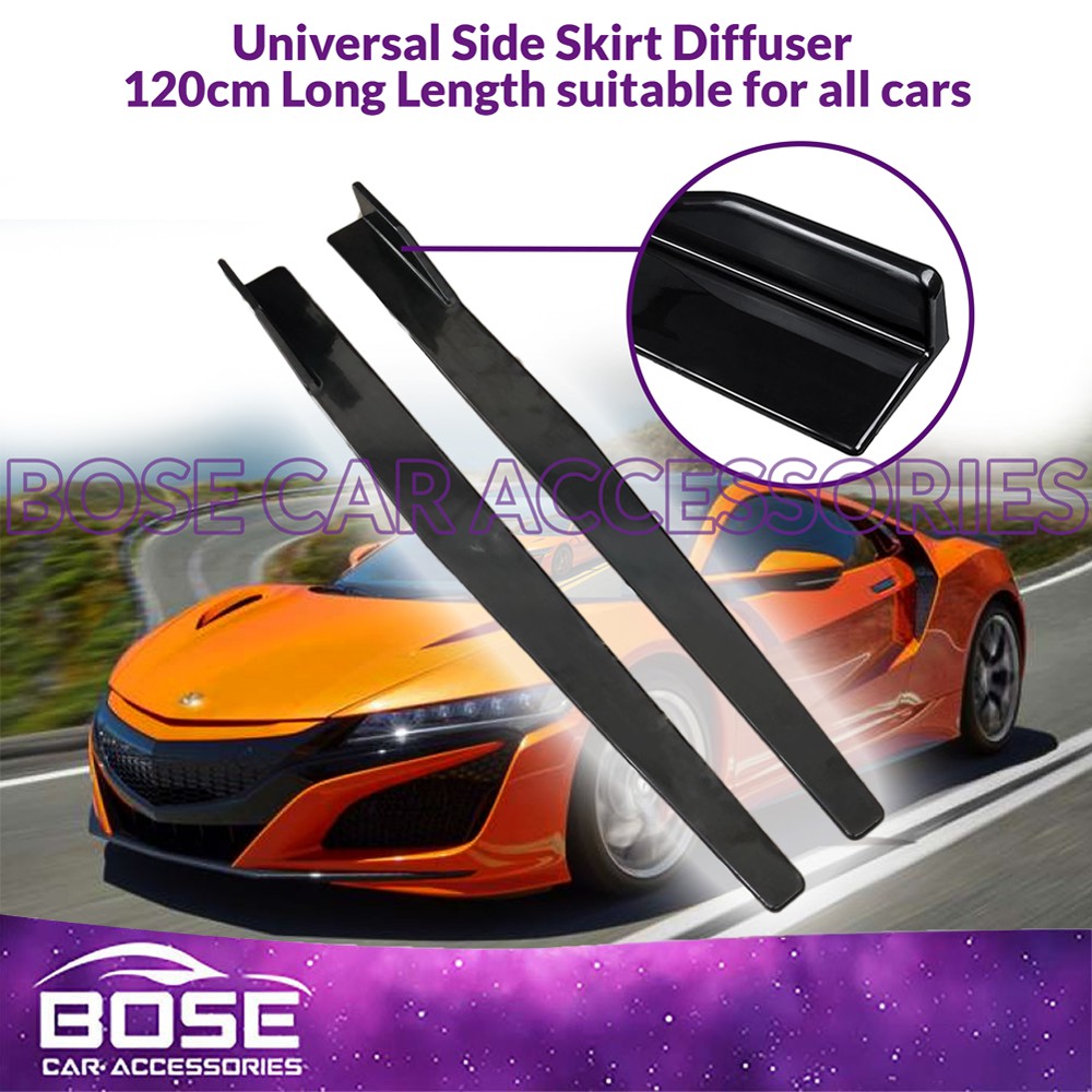 Universal Car Side Skirt Rocker Splitter Winglet Wings Canard Diffuser ...