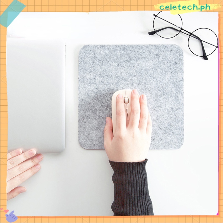 1 Piece of Minimalist Design Felt Computer Notebook Mouse Pad 20 Cm ...