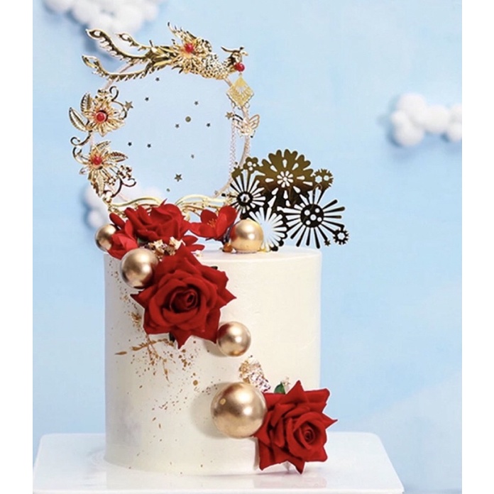 Red velvet rose cake topper | Shopee Philippines