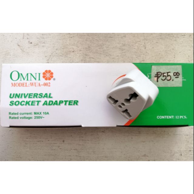 OMNI Universal Socket Adapter 10A | Shopee Philippines