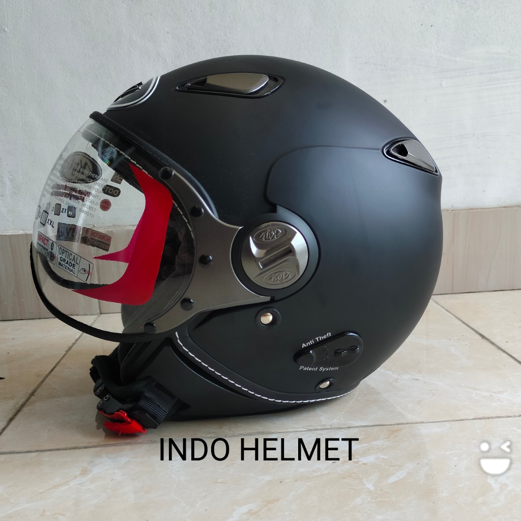 ORIGINAL KYT ELSICO BLACK DOFT HELM KYT ELSICO | Shopee Philippines