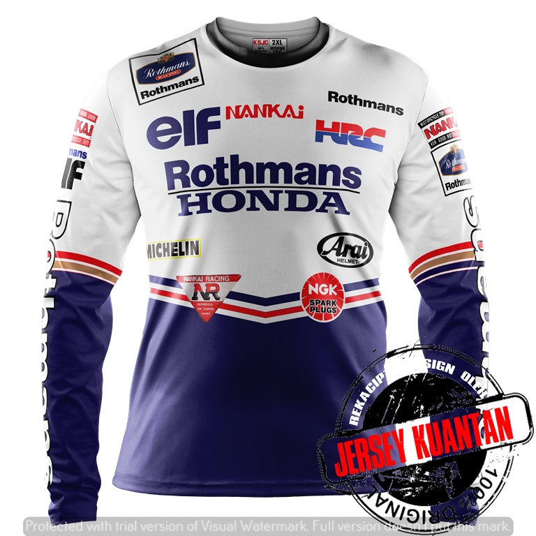 MADE IN - Jersey Honda Retro Full throttle (LongSleeve) | Shopee ...