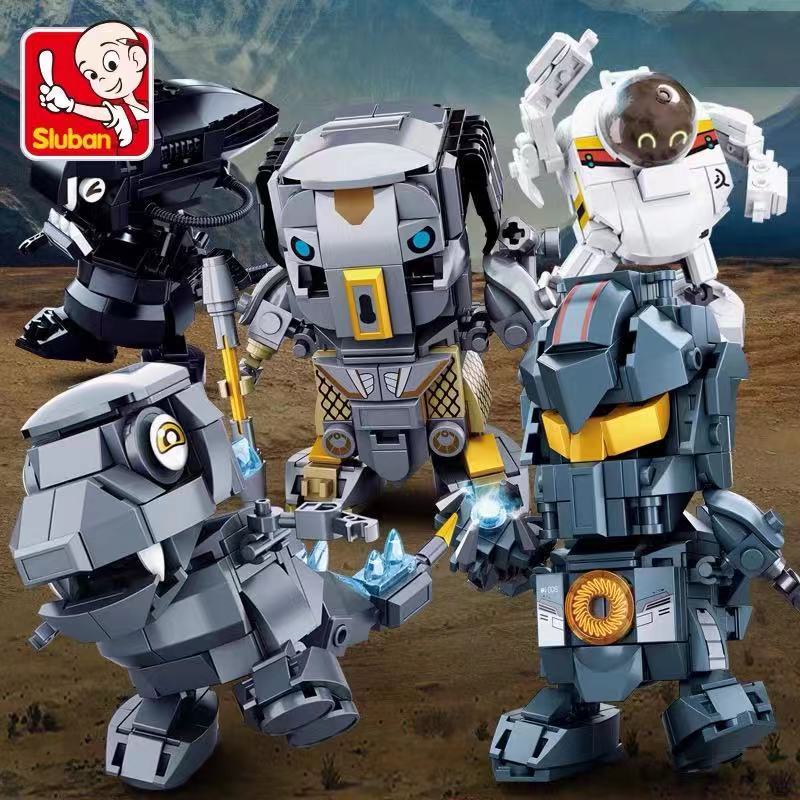 Godzilla vs. King KongCompatible with Lego Luban s new product Godzilla ...