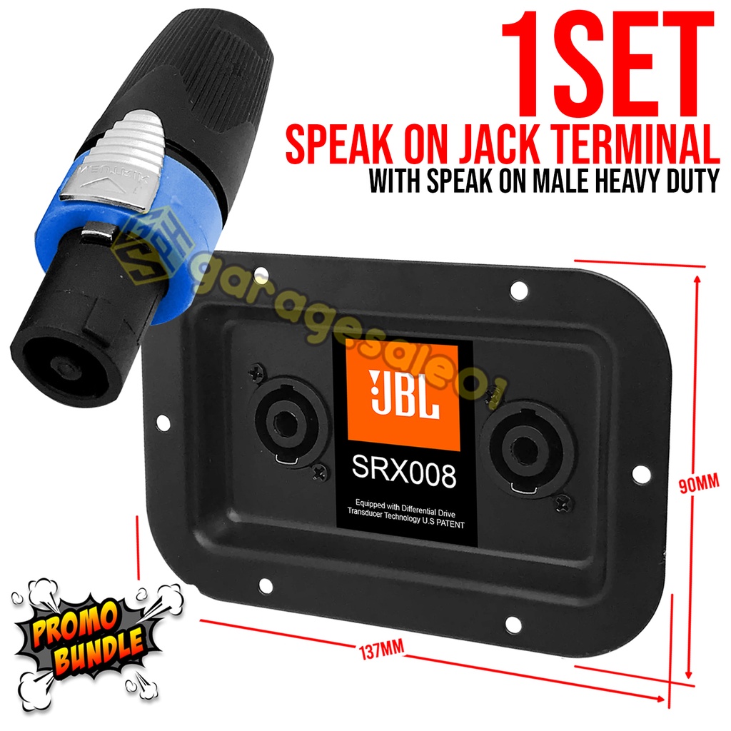 JBL 2 Speakon Jack Terminal With Neutrik Speak-On Plug Male (SET ...