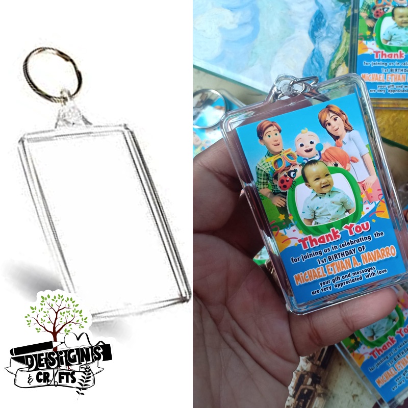 10cs Plain Acrylic Keychain Rectangle | Shopee Philippines